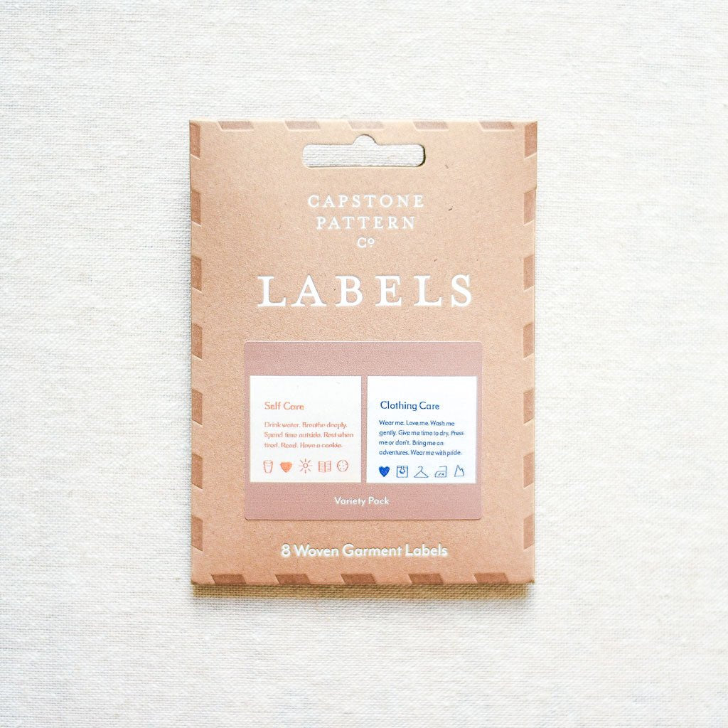 Capstone Pattern Co. : Woven Labels : Clothing/Self Care : 8 pcs – the ...