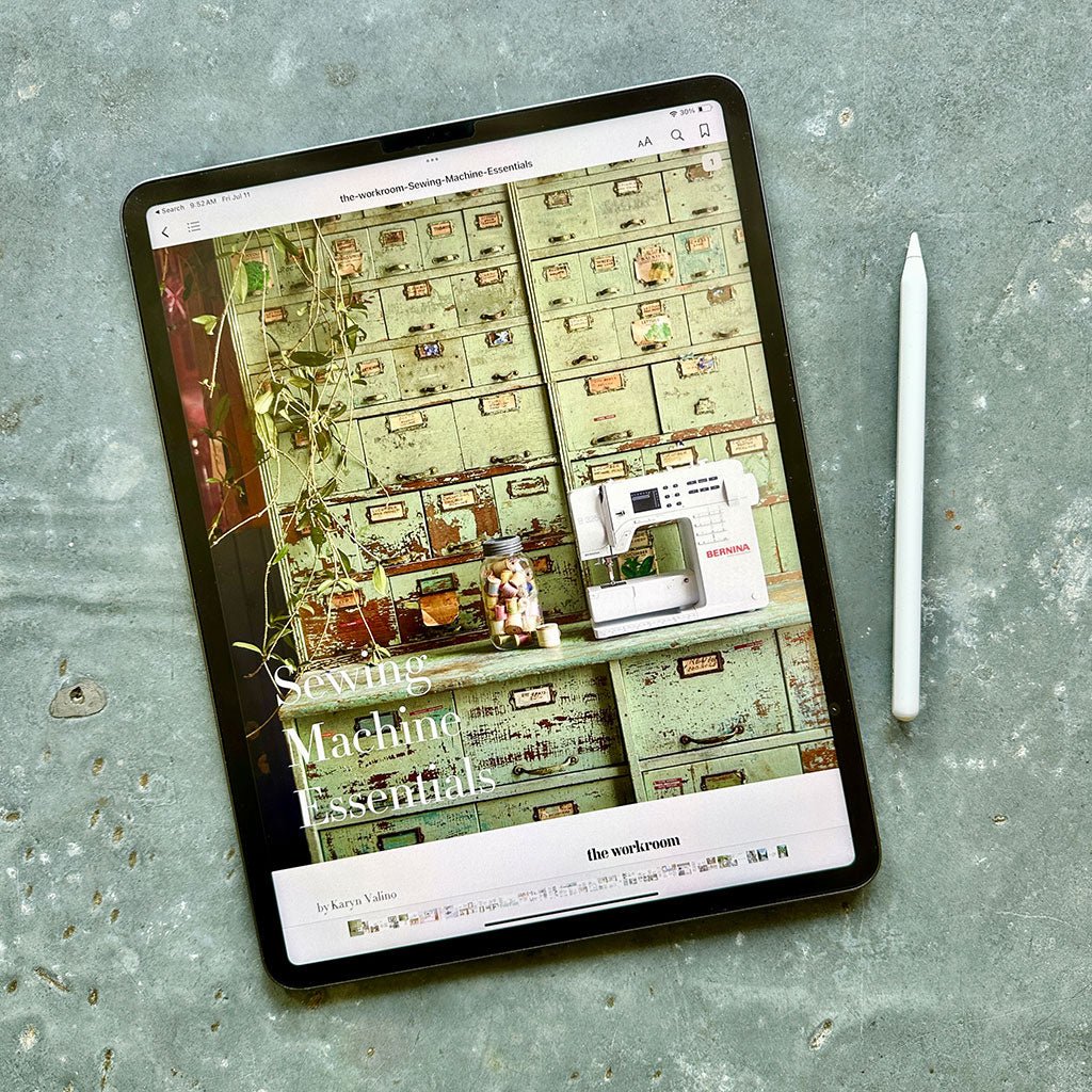 Sewing Machine Essentials : by Karyn Valino : EBOOK – the workroom