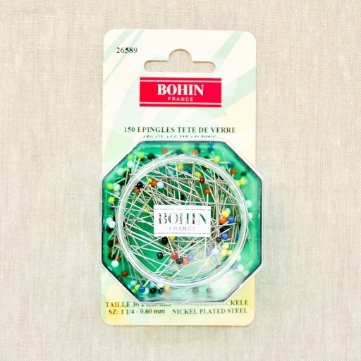 Bohin : Glass Head Pin Collection : 150 ct – the workroom