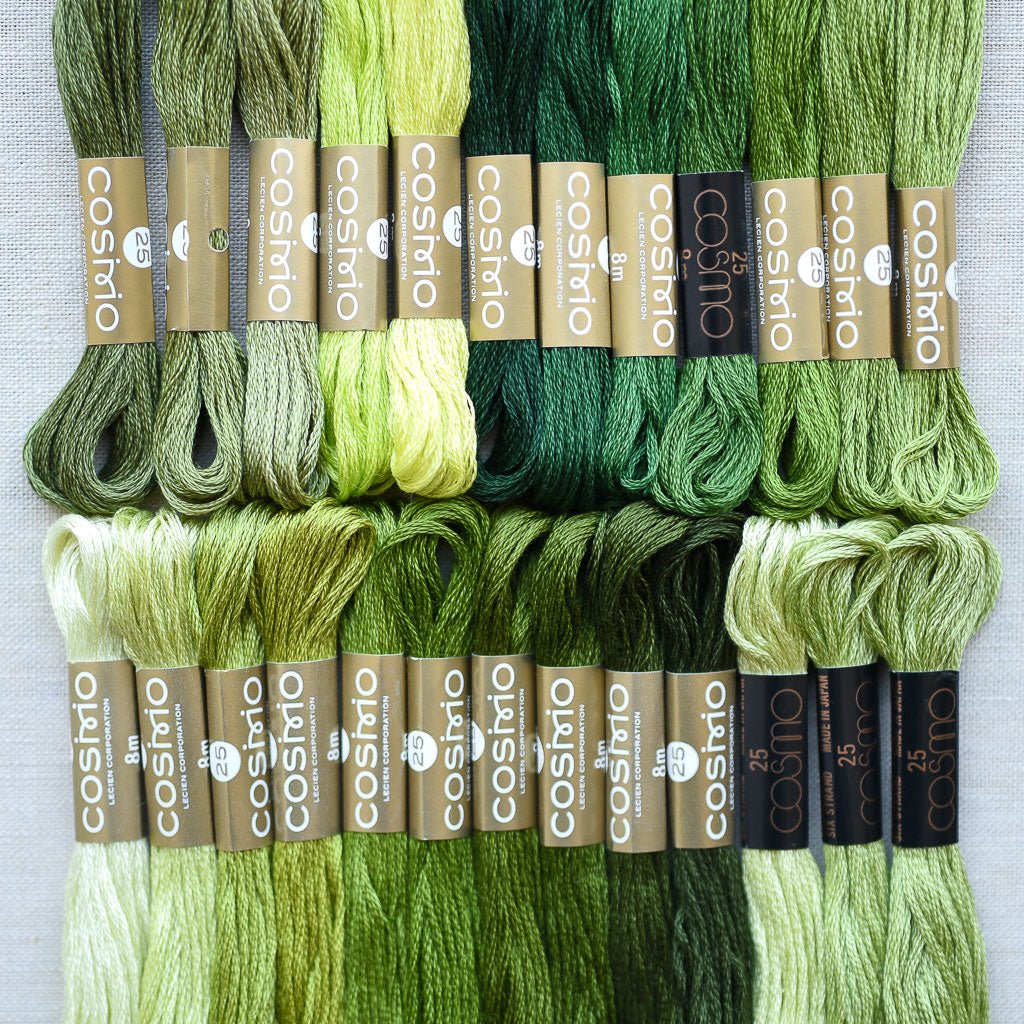 Cosmo : Embroidery Floss Palette : Colour Card Row 10 : 25 pcs. – the ...